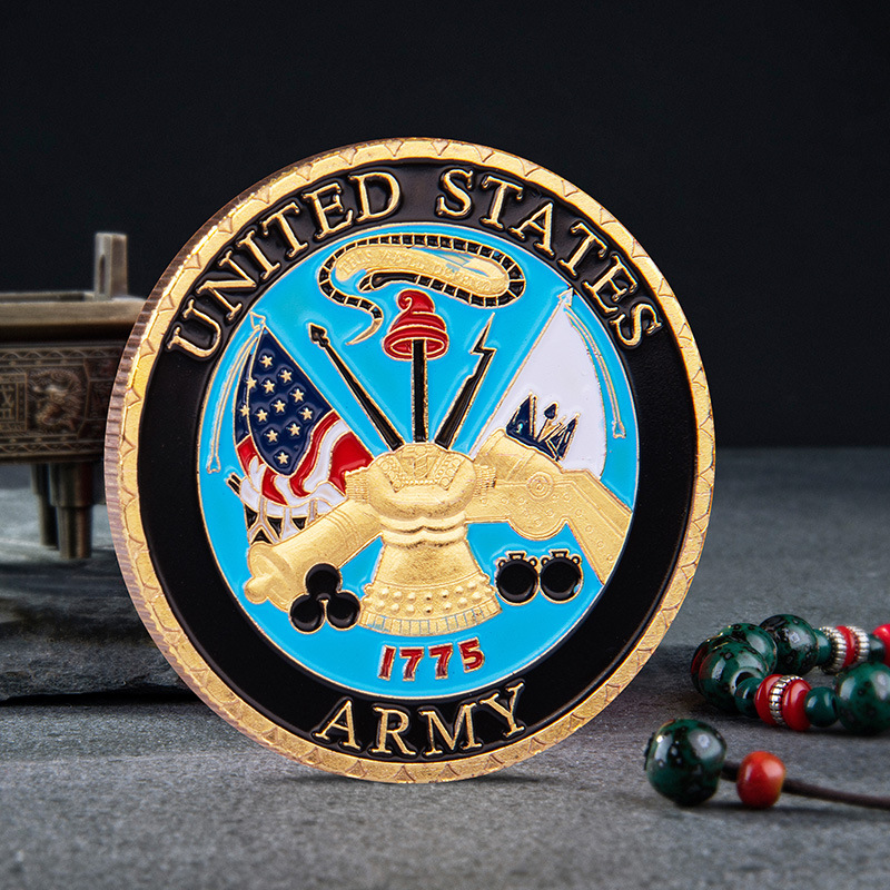 Custom challenge coin paint embossed coin