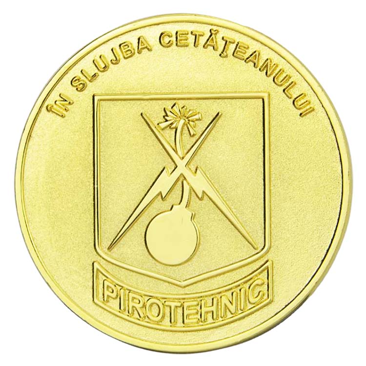 Customized gold-plated art 3d double eagle challenge coin