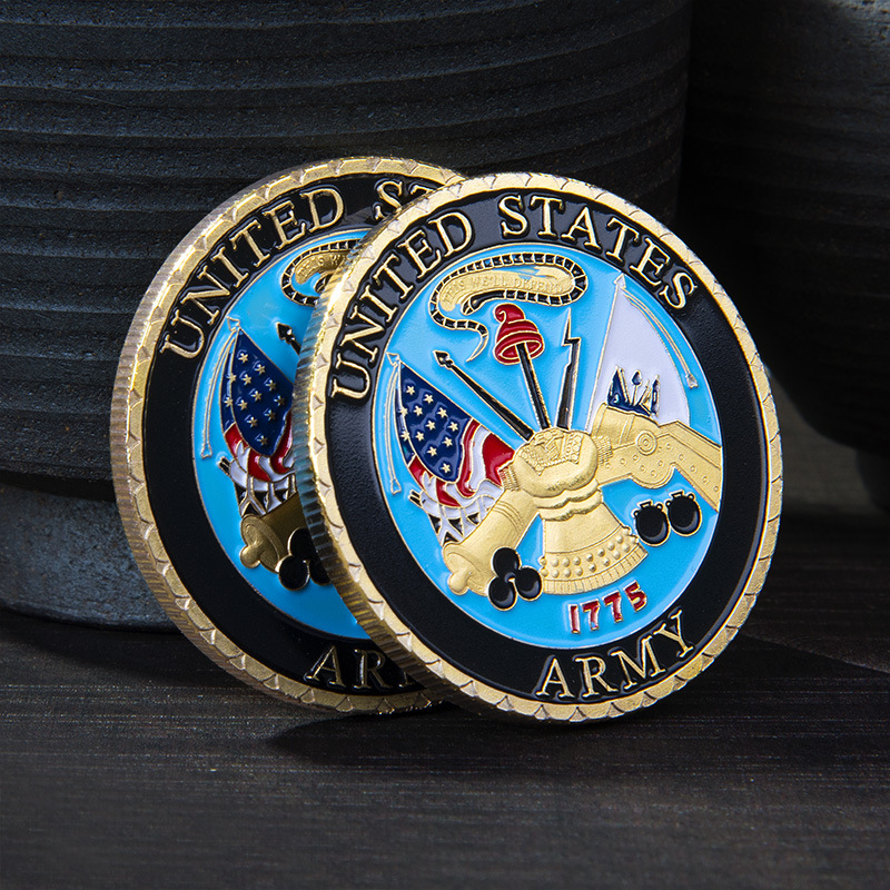 Custom challenge coin paint embossed coin