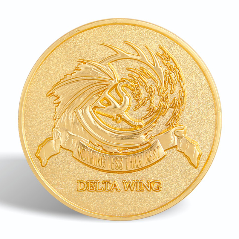 Custom high-quality embossed logo challenge coin