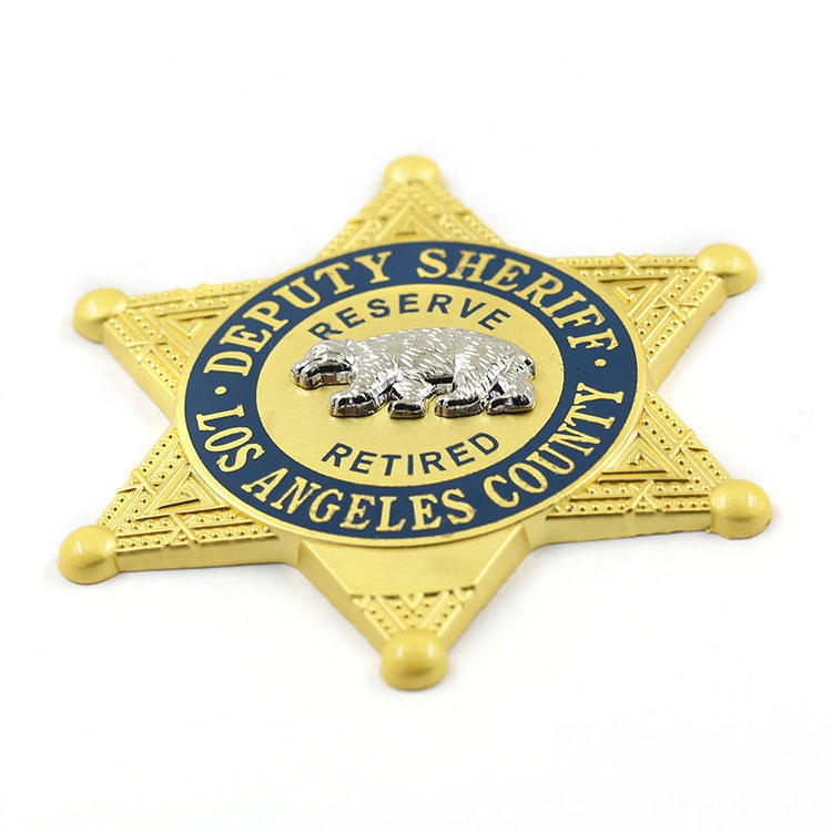 Custom Sheriff Metal Badge Enamel Pin