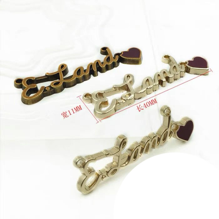 Custom design metal logo metal tags